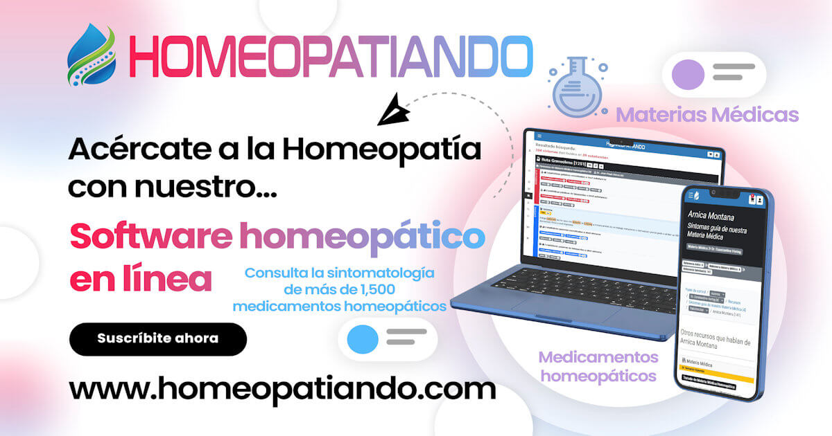 Software homeopático en línea - Homeopatiando