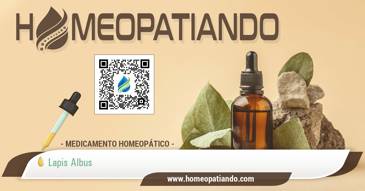 Sustancia homeopática Lapis Albus